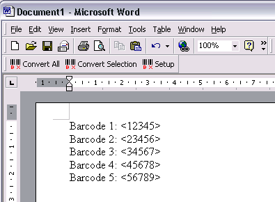 Convert numbers to barcode in word - lasopawelove